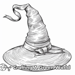 Witch Hat Coloring Pages - Free & Printable!
