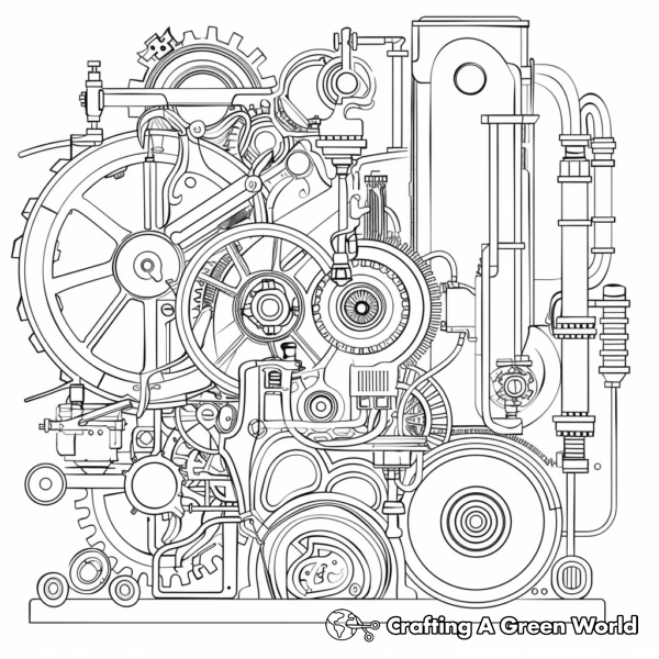 Steampunk Coloring Pages - Free & Printable!