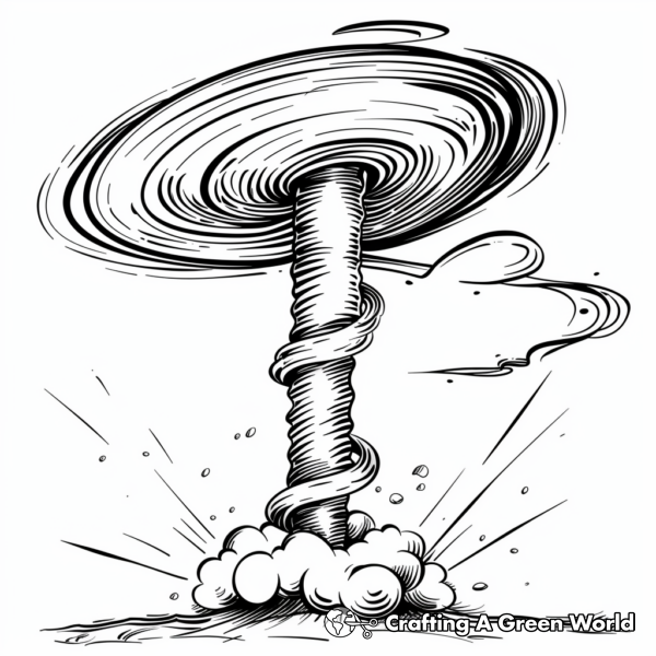 Tornado Coloring Pages - Free & Printable!