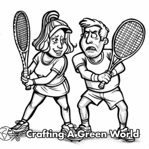 Tennis Coloring Pages - Free & Printable!