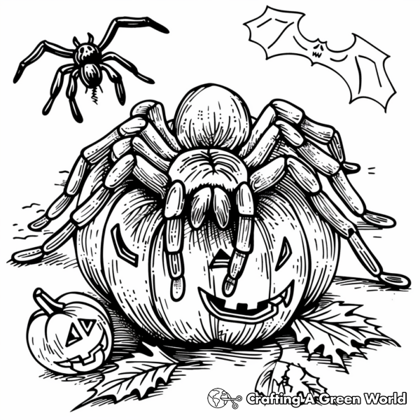 Halloween Spider Coloring Pages - Free & Printable!