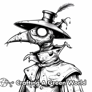 Plague Doctor Coloring Pages - Free & Printable!