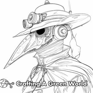 Plague Doctor Coloring Pages - Free & Printable!