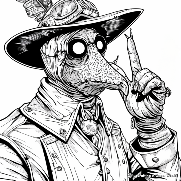 Plague Doctor Coloring Pages - Free & Printable!