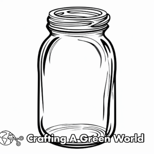 Empty Jar Coloring Pages - Free & Printable!