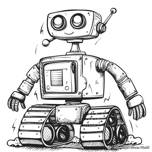 Cute Robot Coloring Pages - Free & Printable!