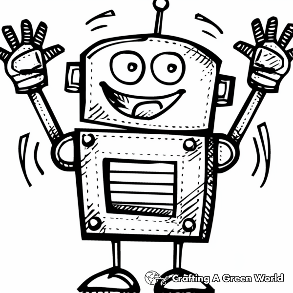 Cute Robot Coloring Pages - Free & Printable!