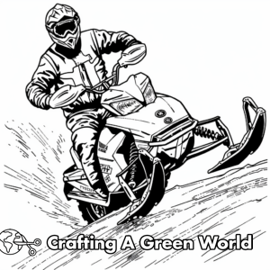 Snowmobile Coloring Pages - Free & Printable!