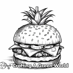 Burger Coloring Pages - Free & Printable!