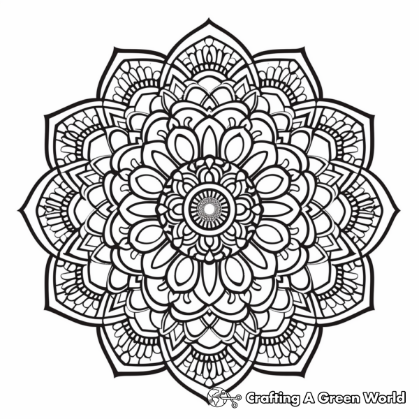 Difficult Mandala Coloring Pages - Free & Printable!