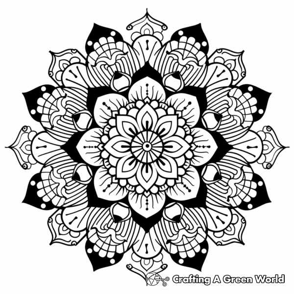 Difficult Mandala Coloring Pages - Free & Printable!