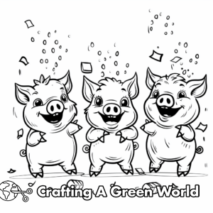 Three Little Pigs Coloring Pages - Free & Printable!