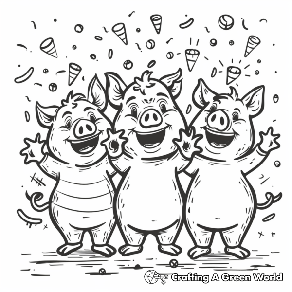 Three Little Pigs Coloring Pages - Free & Printable!