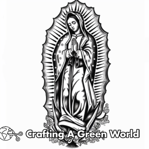 Our Lady of Guadalupe Coloring Pages - Free & Printable!