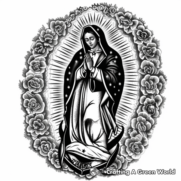 Our Lady of Guadalupe Coloring Pages - Free & Printable!
