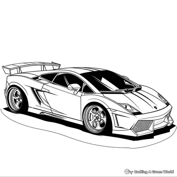 Sports Cars Coloring Pages - Free & Printable!