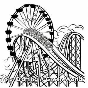 Roller Coaster Coloring Pages - Free & Printable!