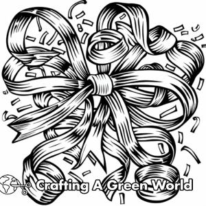 Ribbons Coloring Pages - Free & Printable!