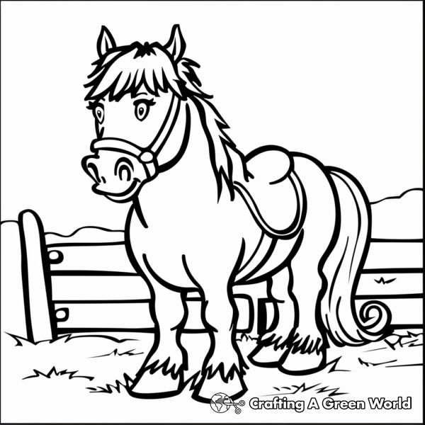 Christmas Horse Coloring Pages - Free & Printable!