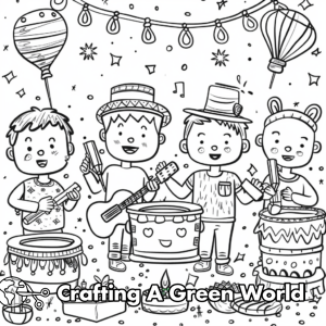 Fiesta Coloring Pages - Free & Printable!