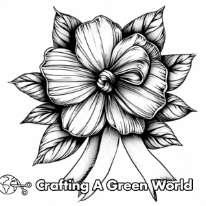 Bows Coloring Pages - Free & Printable!