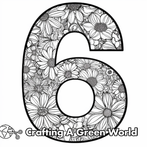Number 6 Coloring Pages - Free & Printable!