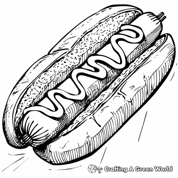 Hot Dogs Coloring Pages - Free & Printable!