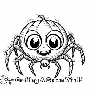 Halloween Spider Coloring Pages - Free & Printable!