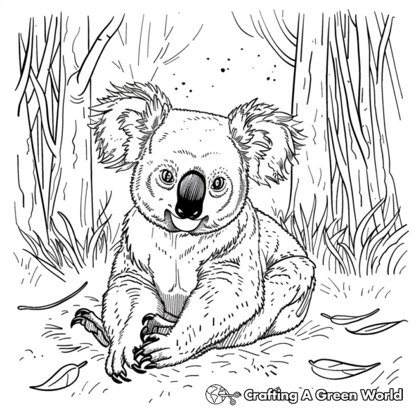 Koala For Adults Coloring Pages - Free & Printable!