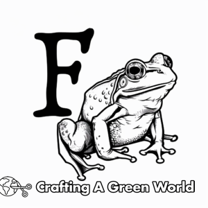 F Is For Frog Coloring Pages - Free & Printable!