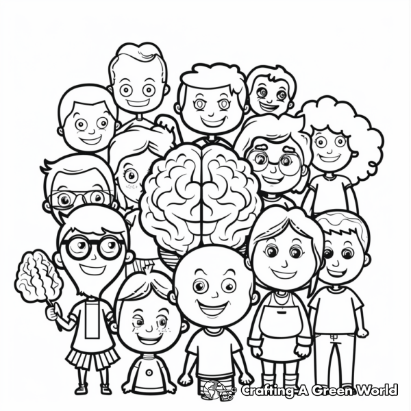Brain Coloring Pages - Free & Printable!