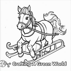 Christmas Horse Coloring Pages - Free & Printable!