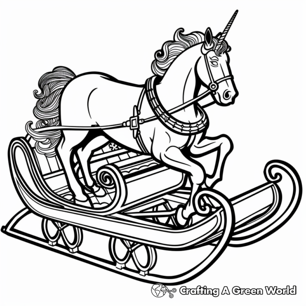 Christmas Horse Coloring Pages - Free & Printable!