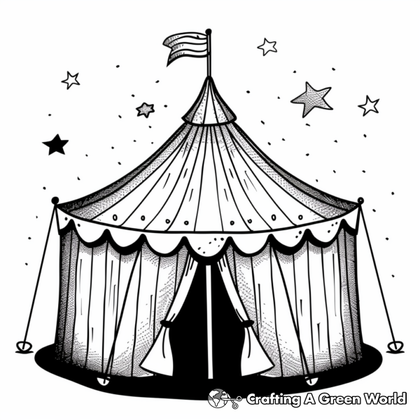 Tent Coloring Pages - Free & Printable!