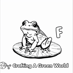 F Is For Frog Coloring Pages - Free & Printable!