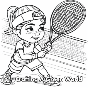 Tennis Coloring Pages - Free & Printable!