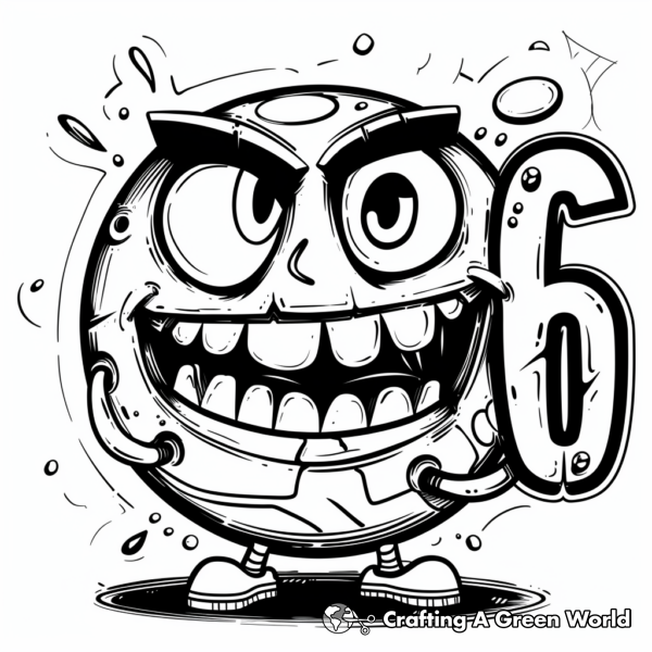 Number 6 Coloring Pages - Free & Printable!
