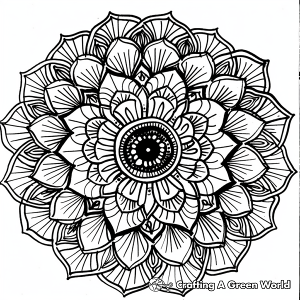 Difficult Mandala Coloring Pages - Free & Printable!