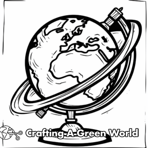 Globe Coloring Pages - Free & Printable!