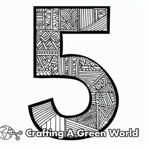 Number 5 Coloring Pages - Free & Printable!