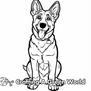German Shepherd Coloring Pages - Free & Printable!
