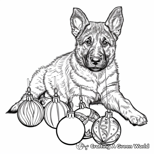 Christmas Puppy Coloring Pages - Free & Printable!