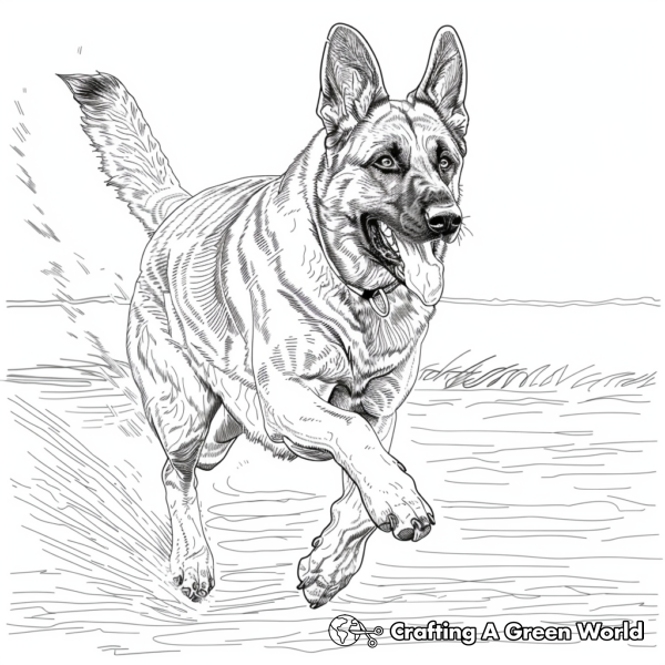German Shepherd Coloring Pages - Free & Printable!