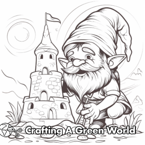 Summer Gnome Coloring Pages - Free & Printable!