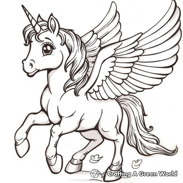 Pegasus Coloring Pages - Free & Printable!