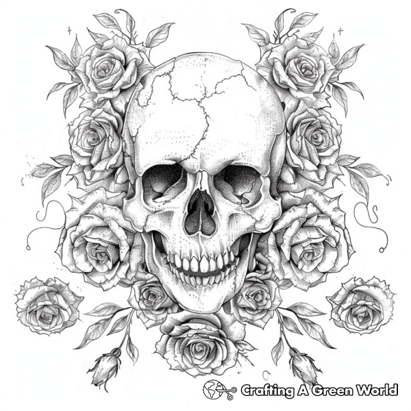 Skull For Adults Coloring Pages - Free & Printable!