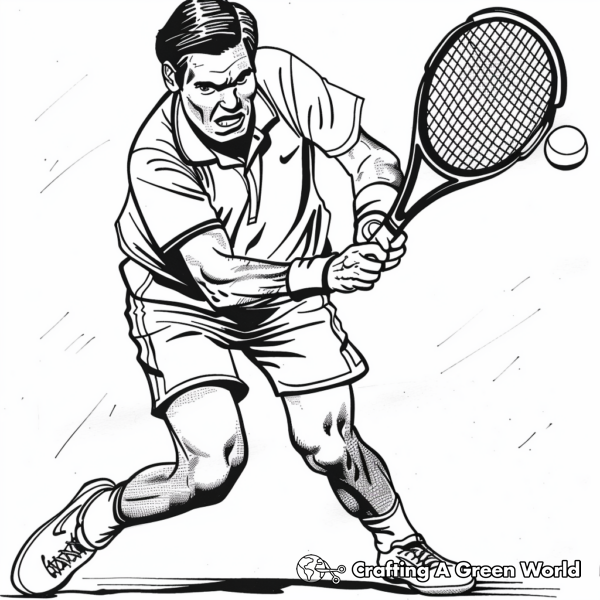 Tennis Coloring Pages - Free & Printable!
