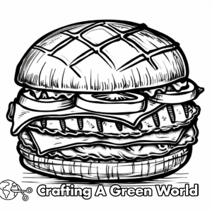 Burger Coloring Pages - Free & Printable!