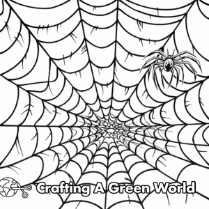 Spider Web Coloring Pages - Free & Printable!
