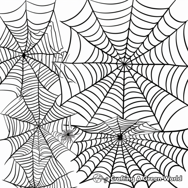 Spider Web Coloring Pages - Free & Printable!